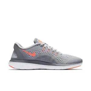 Nike Flex 2017 Rn Athletic Sneakers - Wolf Grey/sunset Glow