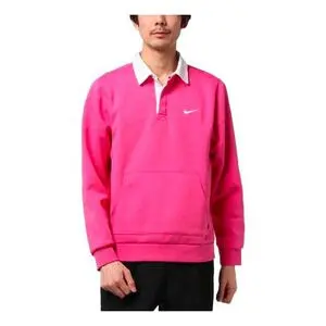 Nike Skateboard Casual Sports Fleece Lined Pullover - Pink