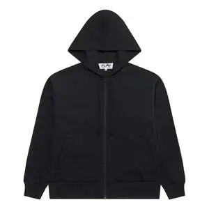 Play Comme Des Garcon X Invader Pixel Heart Full Zip Hoodie - Black