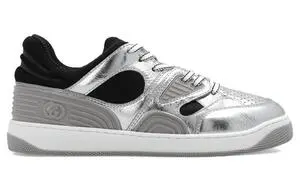 Gucci Basket Sneakers - Silver Black