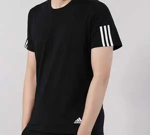 Adidas Run It Tee Soft Sports Round Neck Short Sleeve - Black
