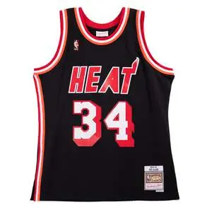 Mitchell & Ness Nba Swingman Miami Heat Ray Allen 2013-14 Basketball Jersey - Black/red
