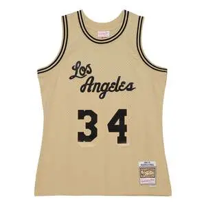 Mitchell & Ness X Nba Los Angeles Lakers 1996-97 Swingman Jersey 'shaquille O'neal 34 - Gold/black