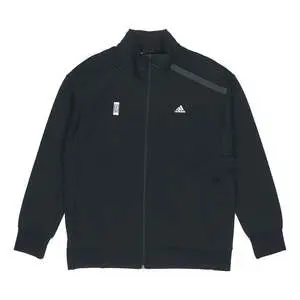 Adidas Casual Sports Stand Collar Jacket - Black