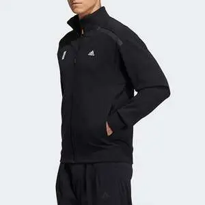 Adidas Casual Sports Stand Collar Jacket - Black