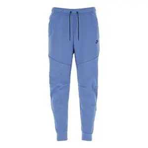 Nike Men's Nike Nsw Tch Flc Jggr Solid Color Logo Bundle Feet Sports Pants/trousers/joggers Blue Blue
