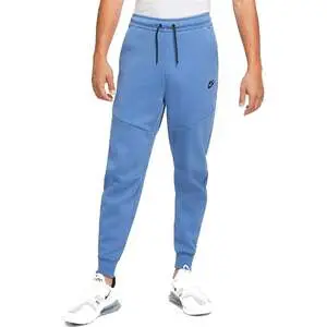 Nike Nsw Tch Flc Jggr Solid Color Logo Bundle Feet Sports Pants/trousers/joggers - Blue