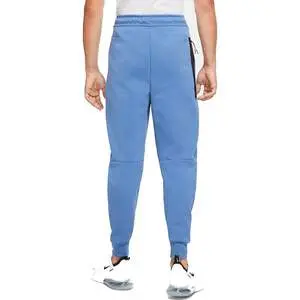 Nike Nsw Tch Flc Jggr Solid Color Logo Bundle Feet Sports Pants/trousers/joggers - Blue