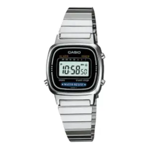 Casio Quartz Digital Watch With Water Resistance - Silver