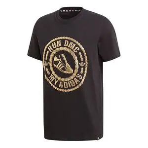 Adidas Originals Run-dmc Graphic Print T-shirt - Black