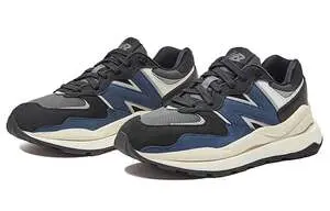 NEW BALANCE 57/40 Lace Up Sneakers - Black/navy Blue/gray