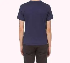 Play Comme Des Garcon Play Logo Tee 'navy White - Blue