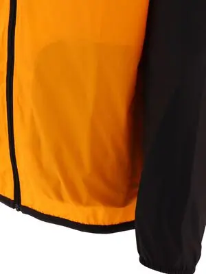 Play Comme Des Garcon Fw25 K-way Hoodie Full Zip 'orange Black