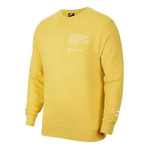 Nike Swoosh Pullover Sweatshirt - Yellow