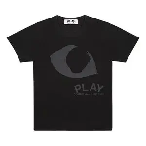Play Comme Des Garcon Eye Logo Play Tee - Black