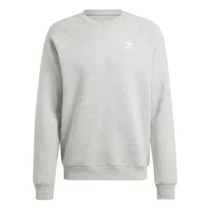Adidas Trefoil Essentials Crewneck Sweatshirt - Medium Grey Heather