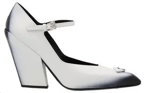 Prada Brushed Leather Mary Jane Pumps