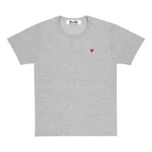 Play Comme Des Garcon Basic Small Emblem T-shirt - Grey
