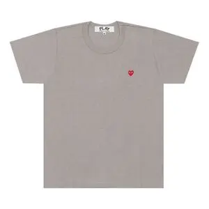 Play Comme Des Garcon Fw25 Small Heart T-shirt - Grey