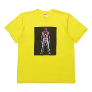 Supreme Ss20 Week 1 Tupac Hologram Tee Virtual Characters Short Sleeve - Yellow
