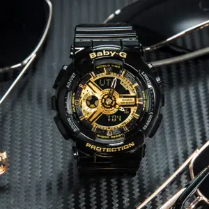 Casio Baby-g And Gold Shock Resistant Watch - Black