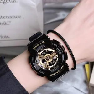 Casio Baby-g And Gold Shock Resistant Watch - Black