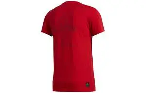 Adidas Alphabet Logo Printing Short Sleeve Red - Light Red