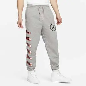 JORDAN Large Logo Casual Fleece Sports Pants/trousers/joggers Gray - Grey