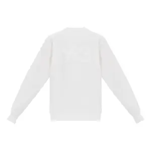 Adidas Y-3 Crew Neck Sweatshirt With Back Logo - Core White
