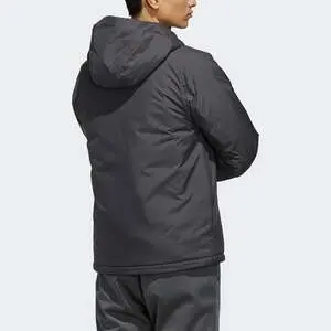 Adidas Xplr Insulated Hooded Jacket With Logo Detail