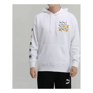 PUMA Club Casual Printing Hoodie - White