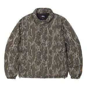 StÜssy Mossy Oak Down Puffer Jacket - Green