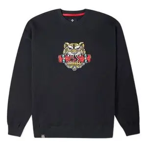 CONVERSE Tiger Graphic Crewneck Sweatshirt - Black