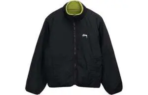 StÜssy Reversible Sherpa Jacket - Green/black