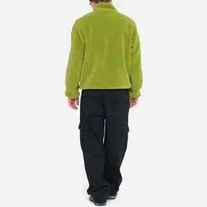 StÜssy Reversible Sherpa Jacket - Green/black