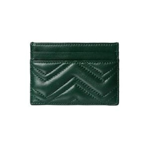 Gucci 26 Gg Marmont Card Holder Wallet - Green