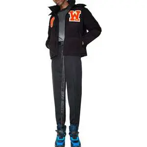 Off-White Alphabet Down Feather Jacket - Black/orange
