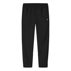 FILA Woven Straight Casual Long Pants - Black