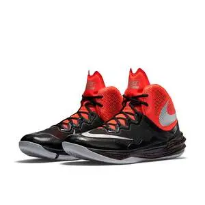 Nike Prime Hype Df 2 High Top Athletic Sneakers - Black/red