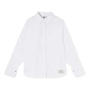 Nike Nsw Icn Clsh Wvn Ls Top White - Default Color