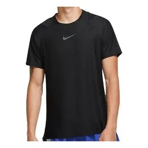 Nike Athleisure Casual Sports Breathable Round Neck Short Sleeve - Black