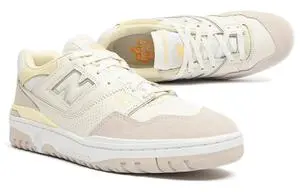 NEW BALANCE 550 Athletic Sneakers - White/beige/yellow