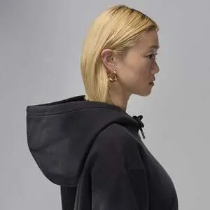 JORDAN Air Flight Fleece Satin-lined Hoodie