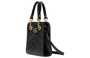 Gucci Gg Marmont Matelasse Mini Bag - Black