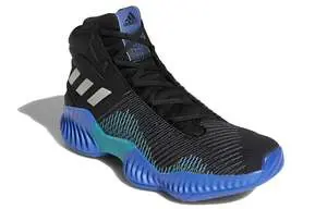 Adidas Pro Bounce 2018 High Top Sneakers - Black/blue