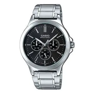 Casio Stainless Steel Analog Watch - Black
