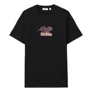 Off-White X C/o Ac Milan Slim T-shirt 'black Red - Black/red