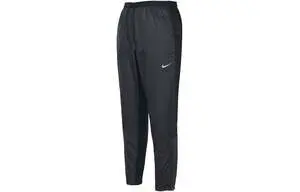 Nike Storm-fit Solid Color Lacing Waterproof Running Training Sports Pants - Black