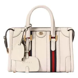 Gucci Mini Top Handle Bag With Double G - White