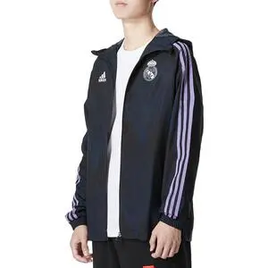 Adidas Logo Printing Hooded Zipper Jacket